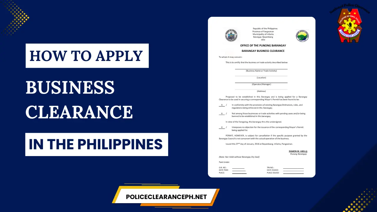 How to apply for Business Clearance Online in Philippine