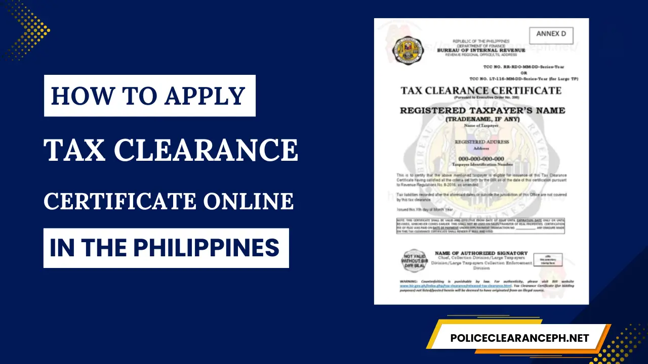 How to Obtain Your Tax Clearance Certificate?