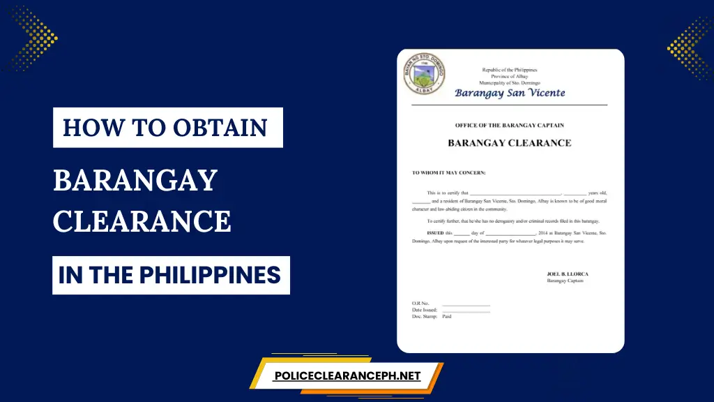 Barangay Clearance Online| How to obtain Barangay Clearance in the Philippines