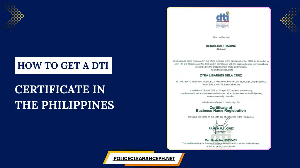 How to Get a DTI Certificate in the Philippines (2025)